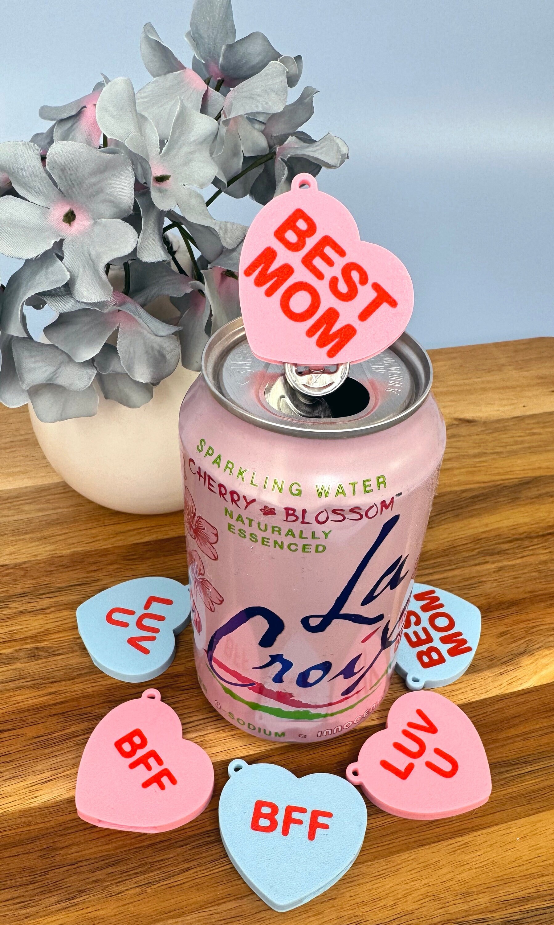 Candy Heart Tab Buddy Soda Can Opener With Keychain Strap - Sweet ...