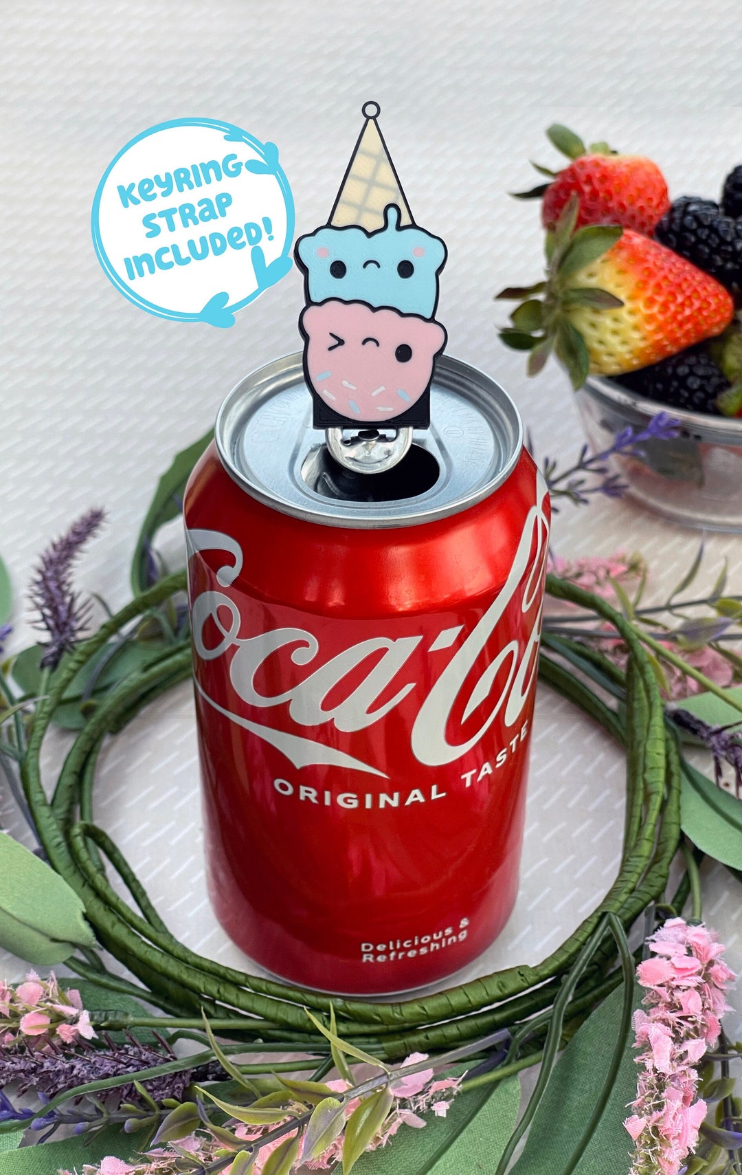Tab Buddies Ice Cream Cute Soda Can Tab Opener Help for Kids, Long ...