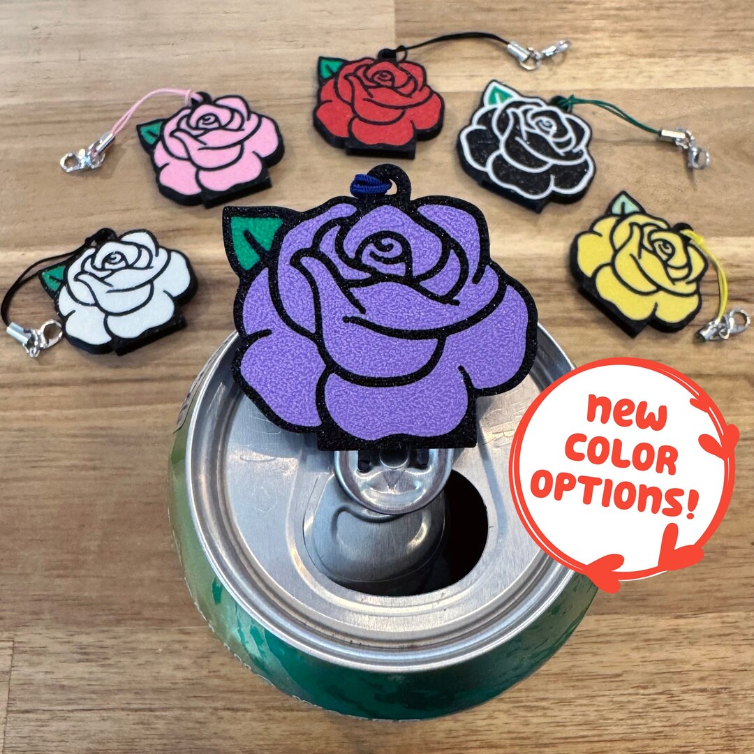 Rosebud Drink Tab Opener With Keychain Strap Adaptive Assistive Tech ...