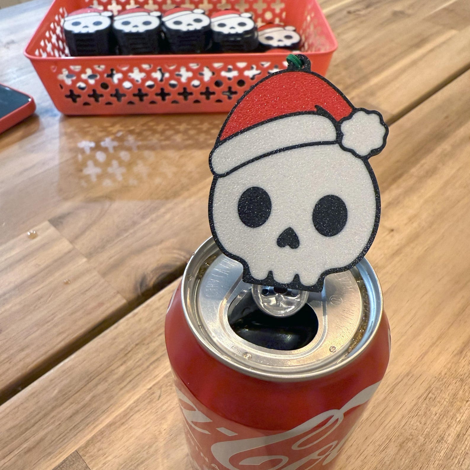 Santa Skull Soda Can Tab Opener With Keychain Strap - Unique ...