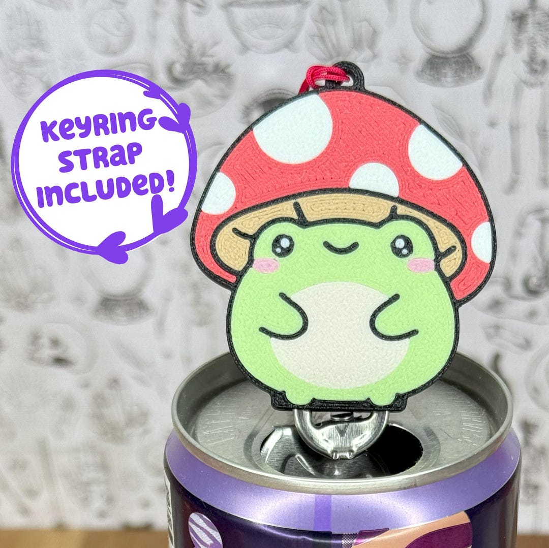 Cute Toadstool Soda Can Tab Opener With Keychain Strap - Unique ...