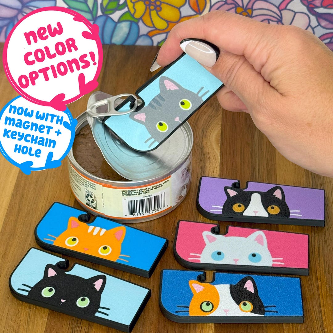 Tab Buddy XL Kitty - Cat Food Can Tab Opener Help for Long Nails, Sore ...
