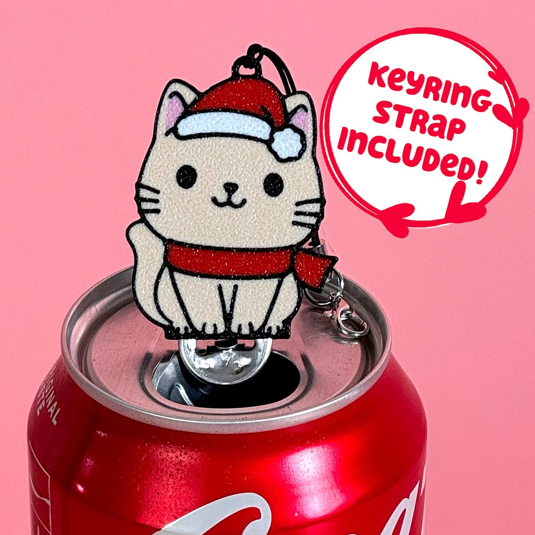 Tab Buddies Santa Kitty – Cute Soda Can Tab Opener Help for Kids, Long ...