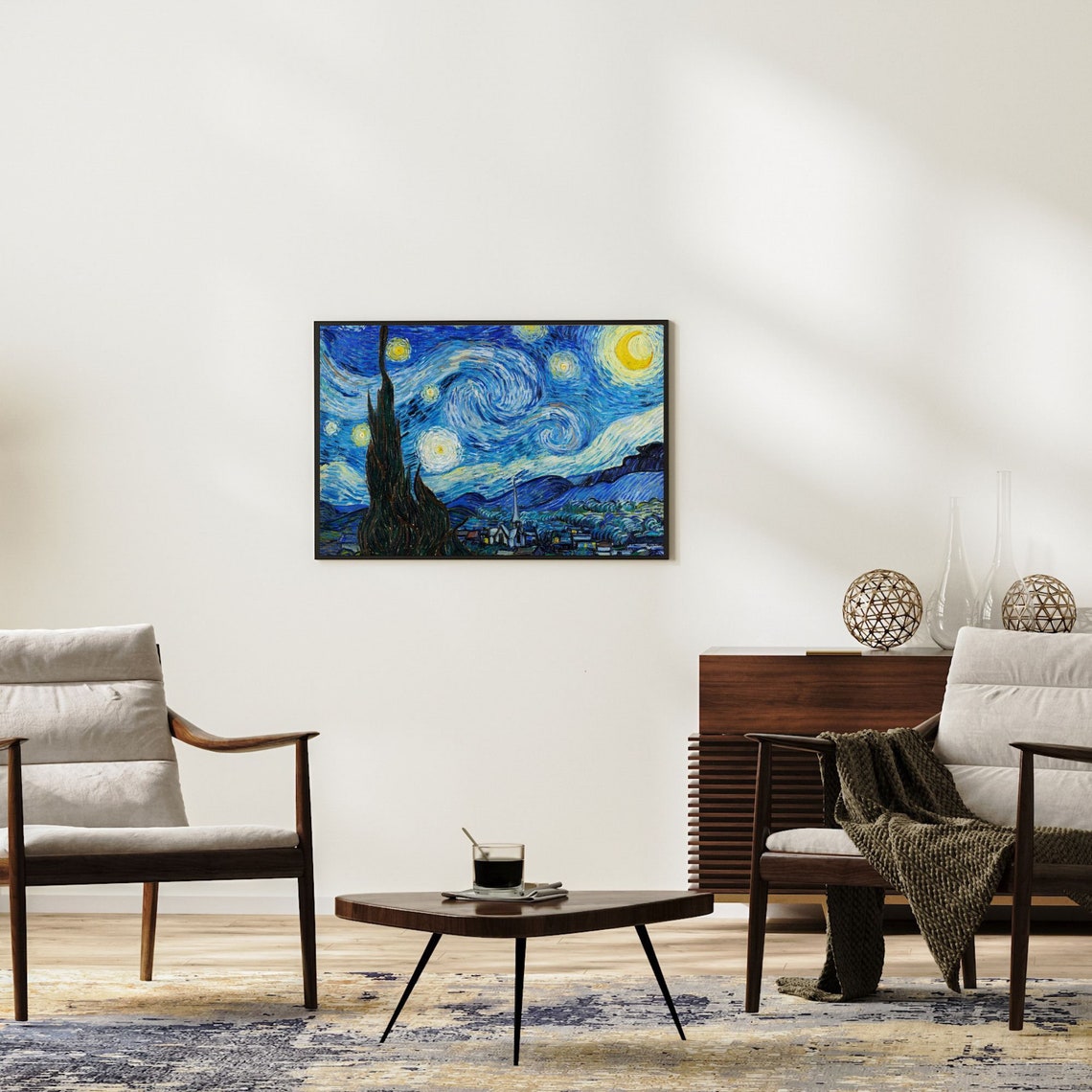 Digital Download. Vincent Van Gogh. the Starry Night. Exhibition Print ...