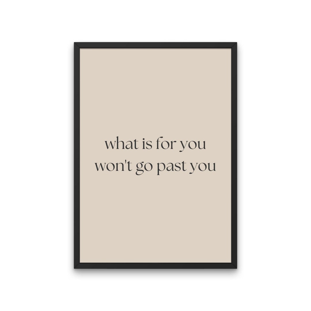 Digital Download 'what is for You Won't Go Past You' for Best Friend ...