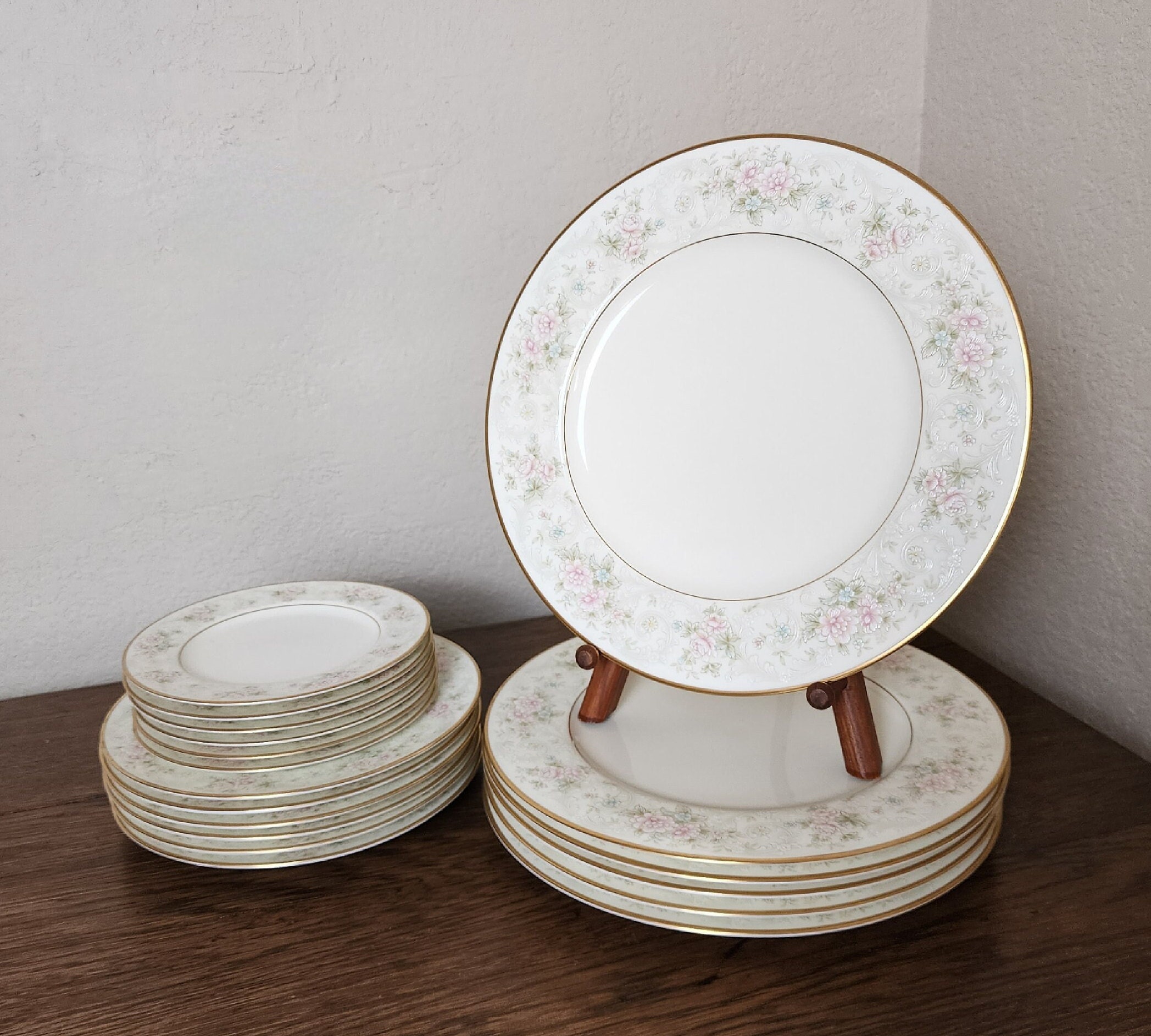Vintage Noritake Willowbrook 33 Piece Bone China, Set for 6, Luxury ...