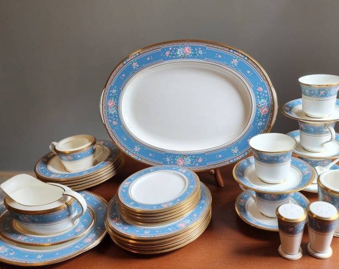 Vintage Noritake “grand Terrace” Dinnerware 33 Piece Set for 5, Gold ...
