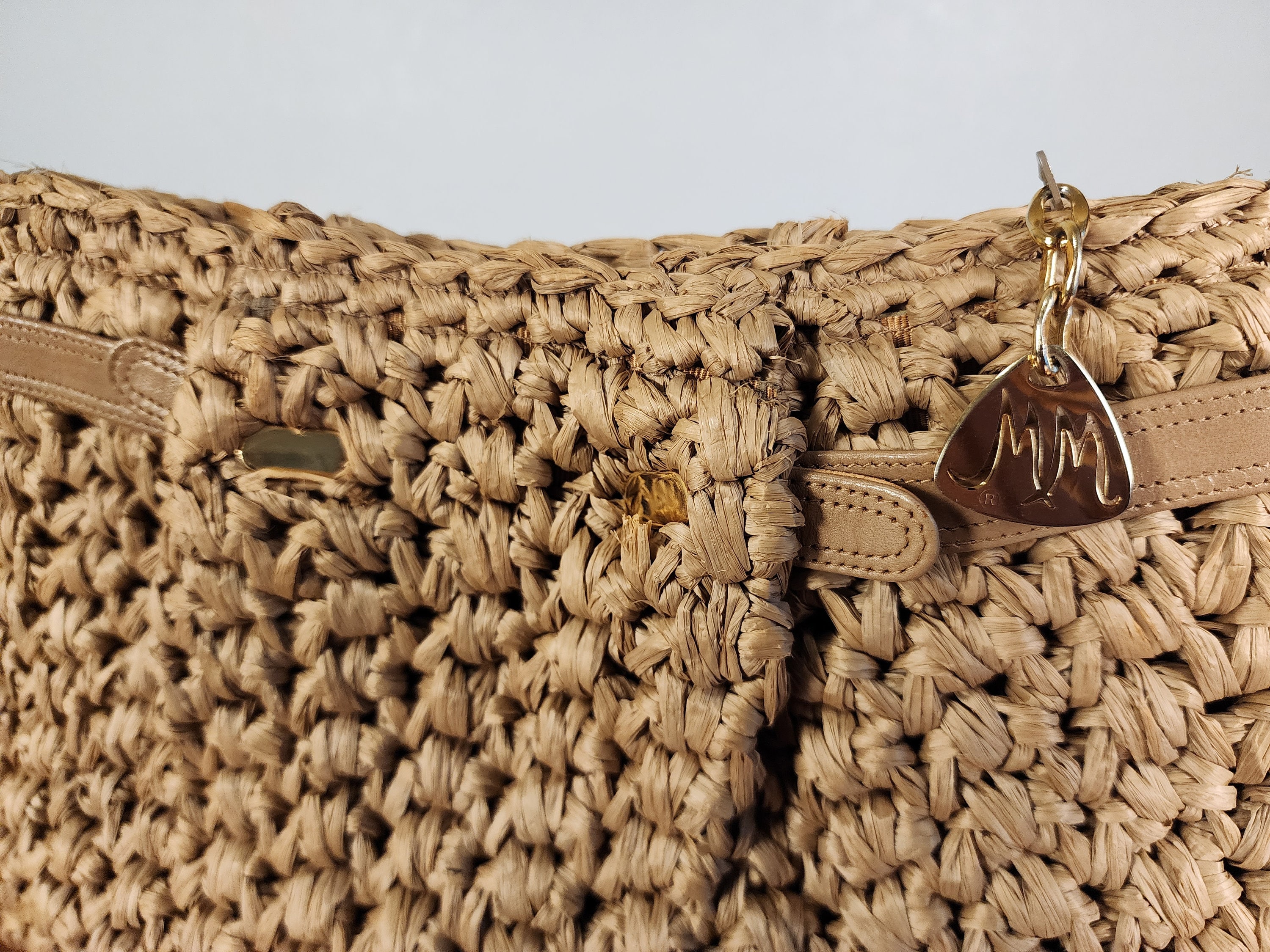 Vintage Woven Straw Morris Moskowitz Clutch Bag - Etsy
