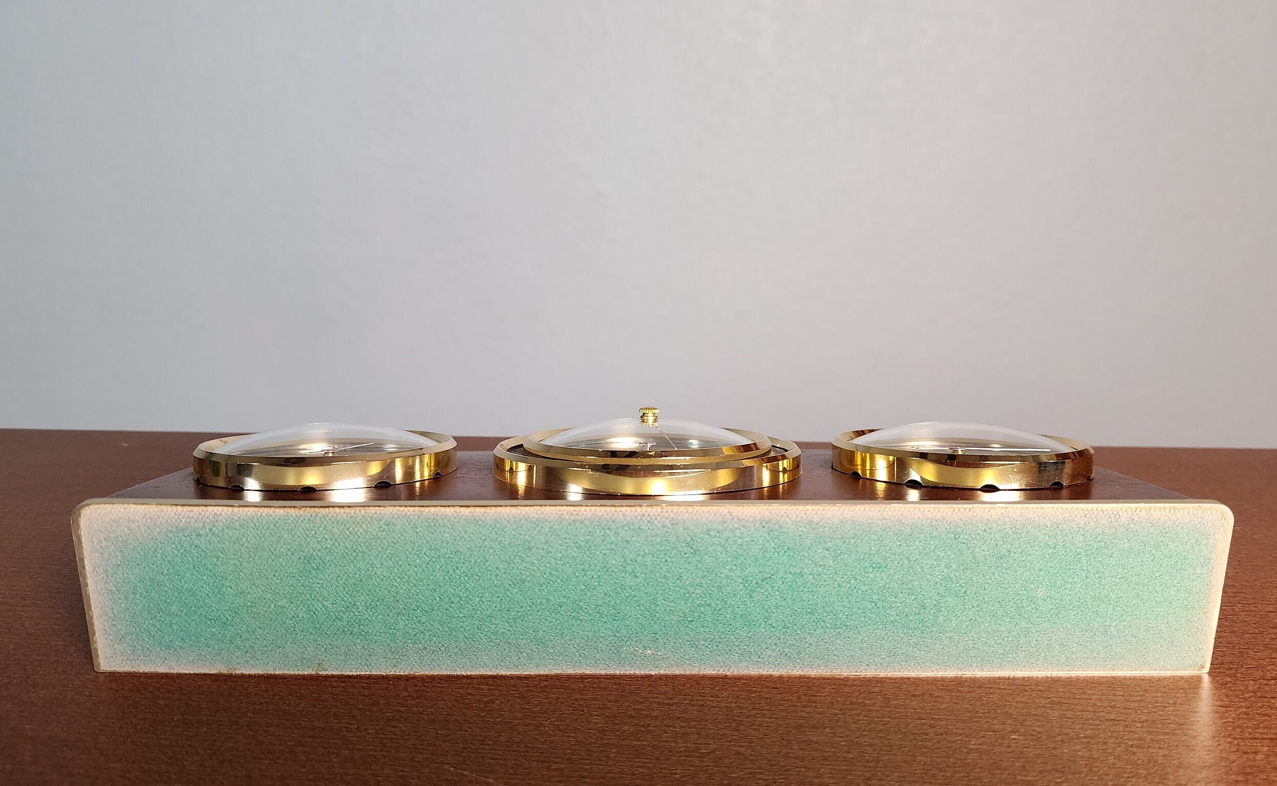 Vintage 70s Jason Barometer Temperature Humidity Desktop Shelf Weather ...