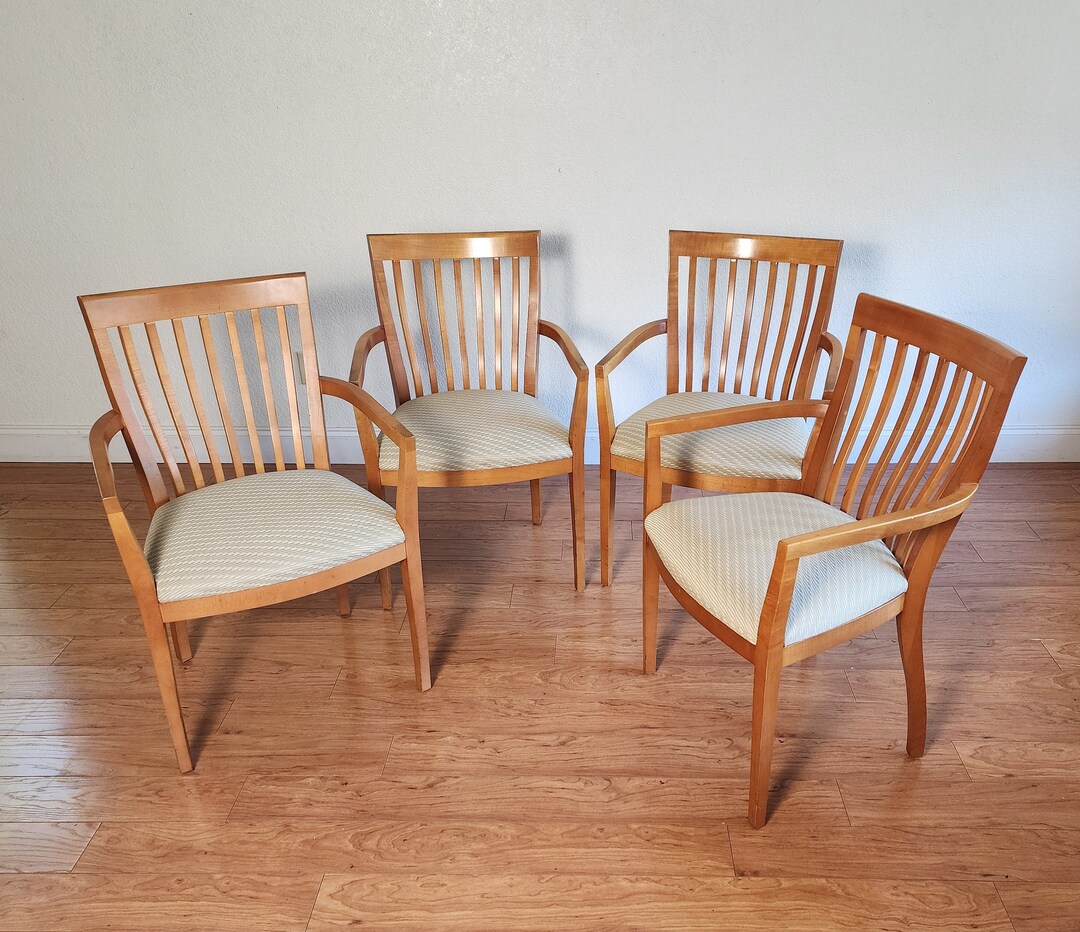 Vintage Bernhardt Furniture Fine Wood Dining Chairs, Set of 4, Made in ...
