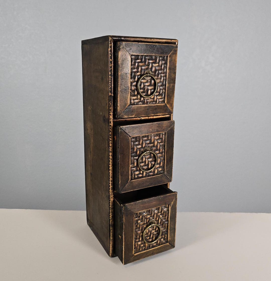 Vintage 3 Drawer Sewing Storage Cabinet - Etsy