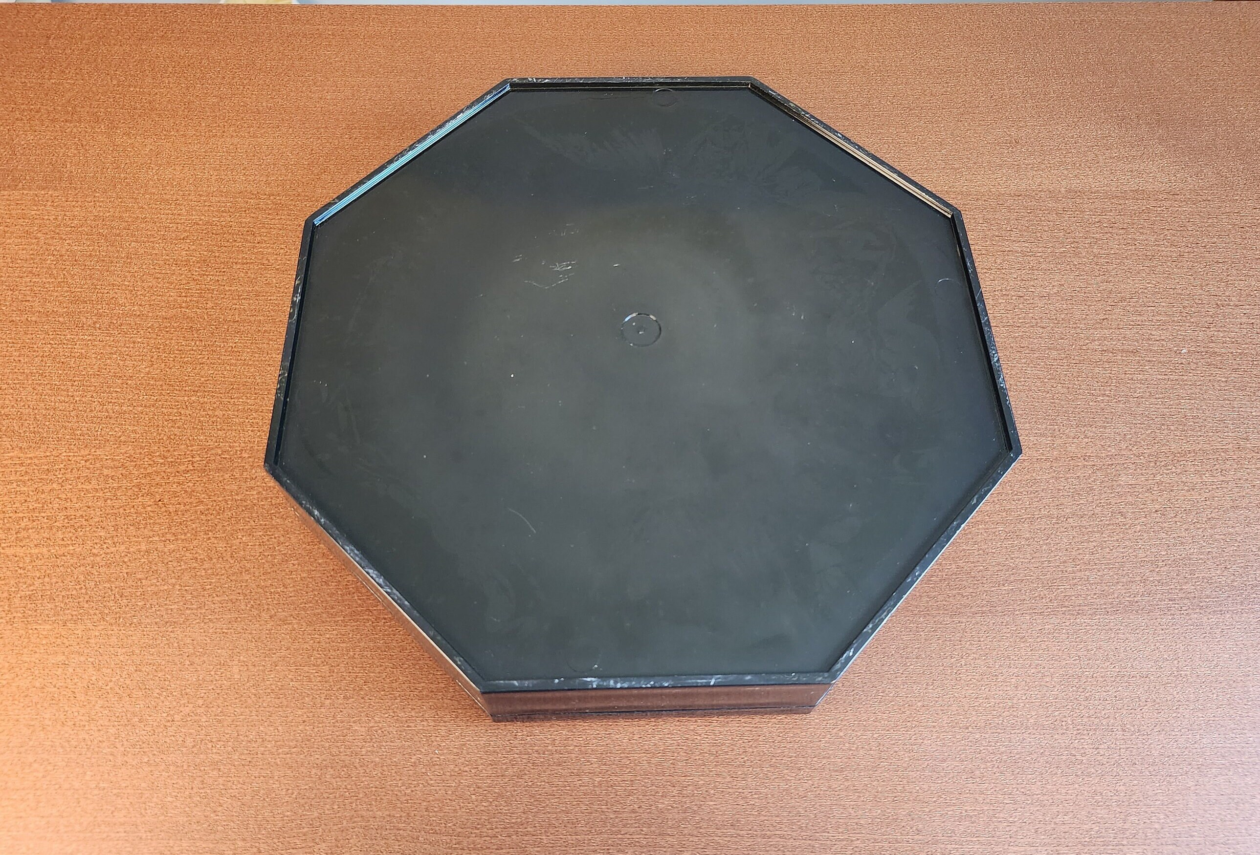 Vintage Korean Lacquer Octagon Box Includes 9 Trays, Serving Tray With ...
