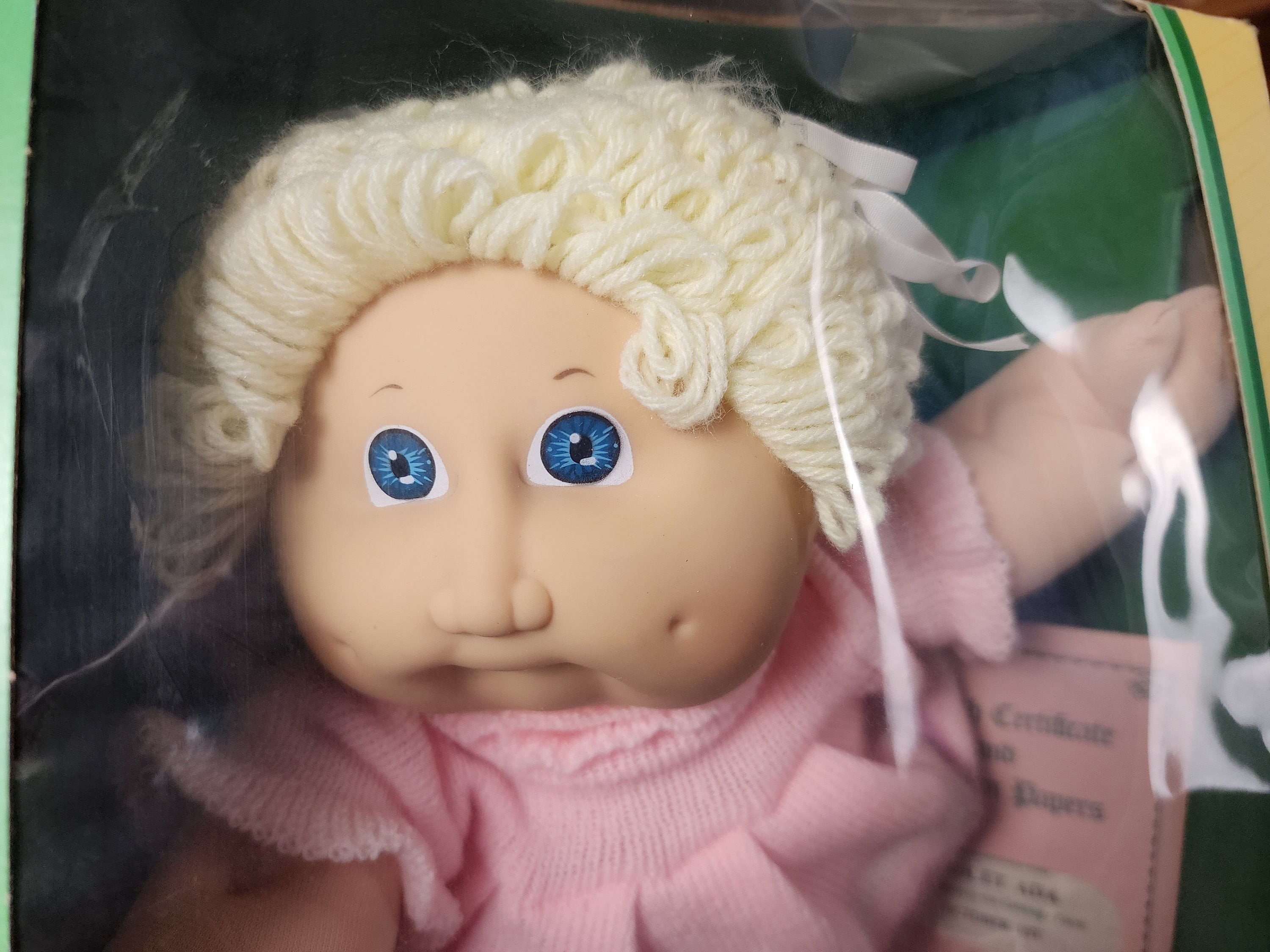Vintage 1985 Cabbage Patch Doll in Original Box, Coleco Blonde Hair Blue Eye Doll - Etsy