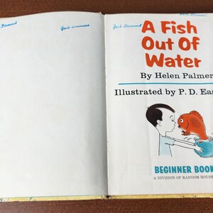 First Edition A Fish Out of Water Book, Dr Seuss Collectible Book - Etsy