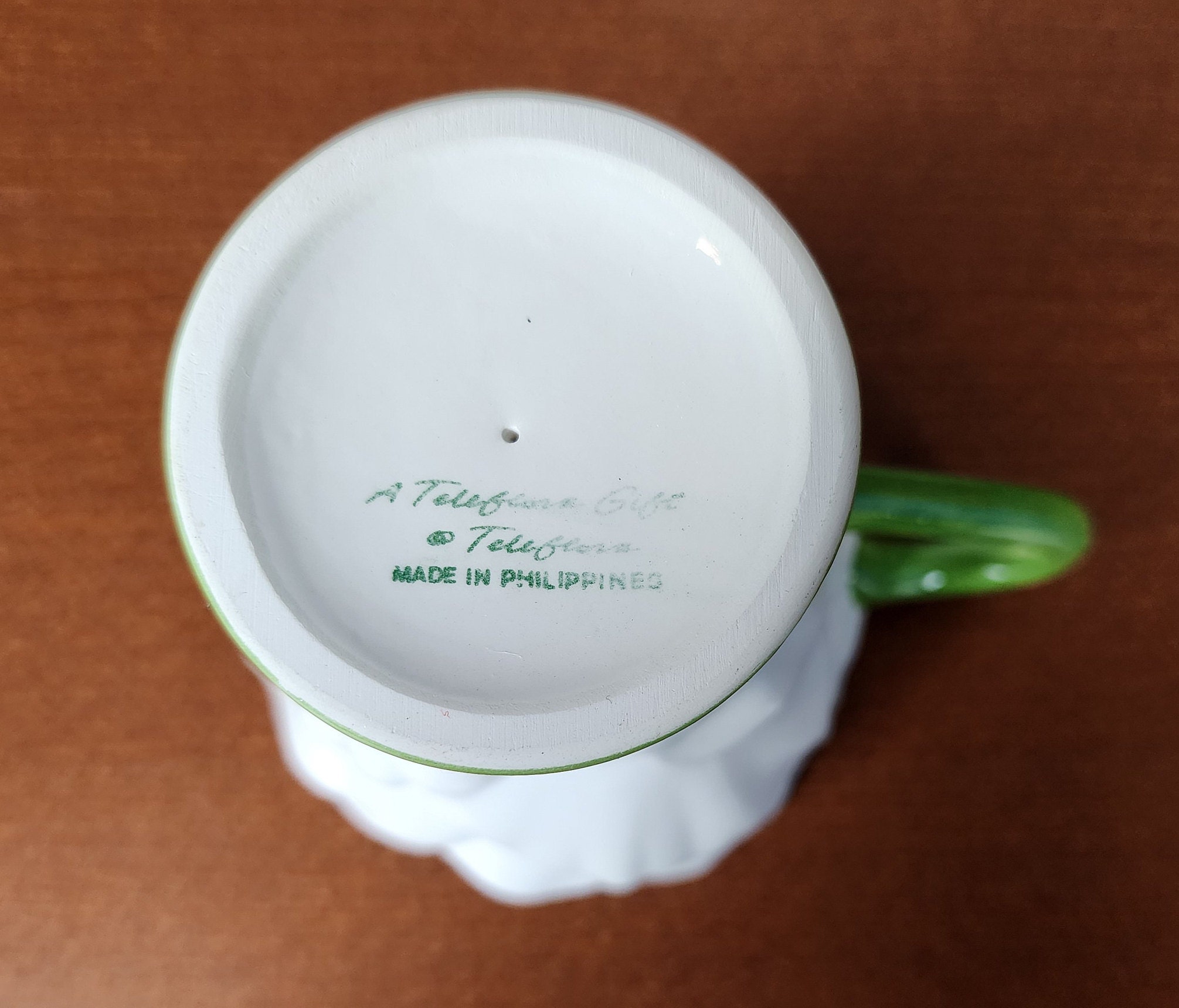 Vintage Teleflora Ceramic Petal Teacup and Saucer, White Rose Cup and ...