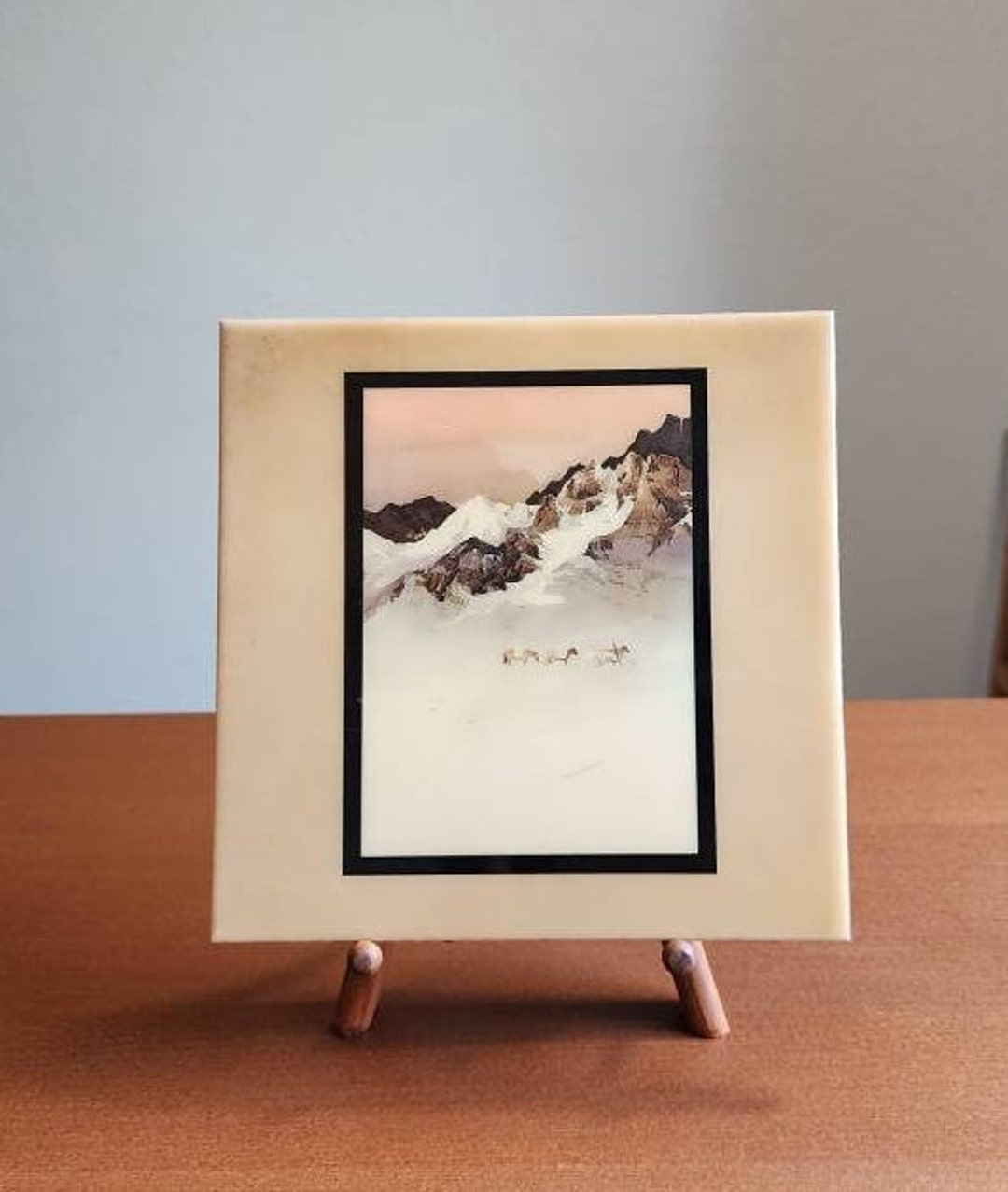 Michael Atkinson Wall Tile, Winter’s End Glazed Art Tile, Wall Hanging ...