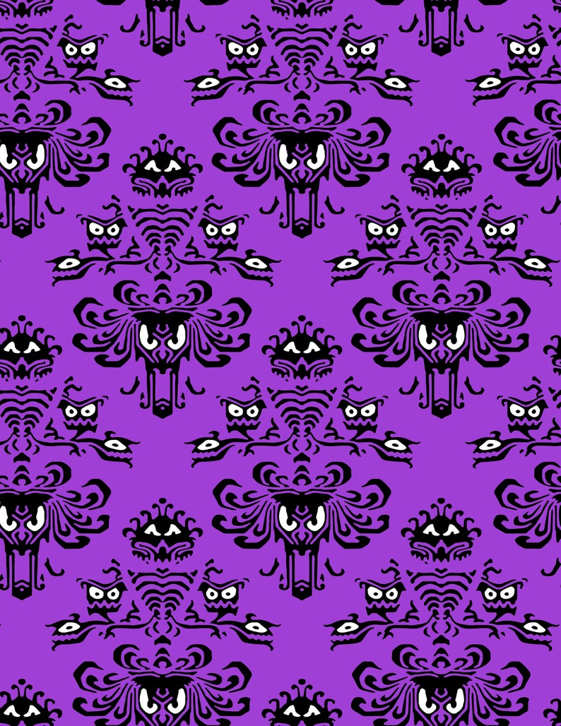 Haunted Mansion Seamless/repeating Digital Pattern - Etsy UK