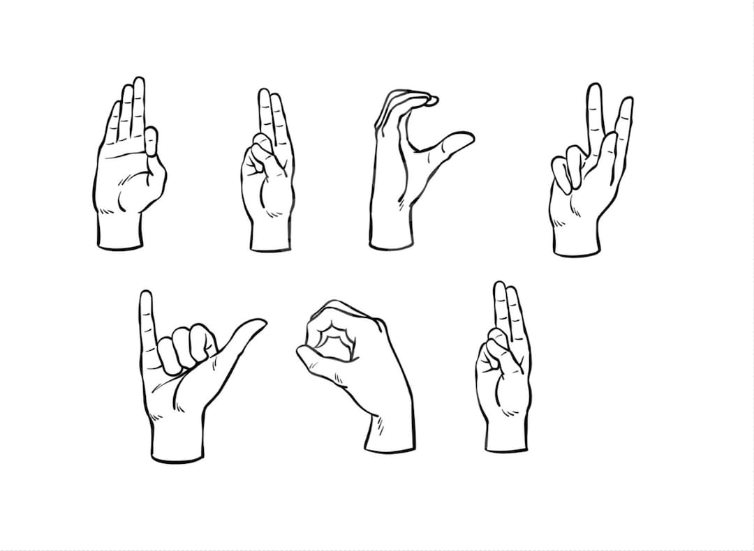 Cursing Sign Language white Digital Card blank Inside. Suggested Quips ...