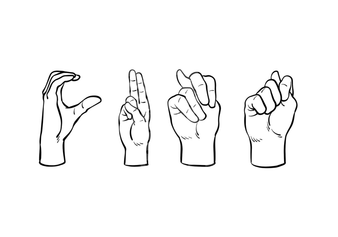 Sign Language C Word Digital Card blank Inside. Suggested Quips in ...