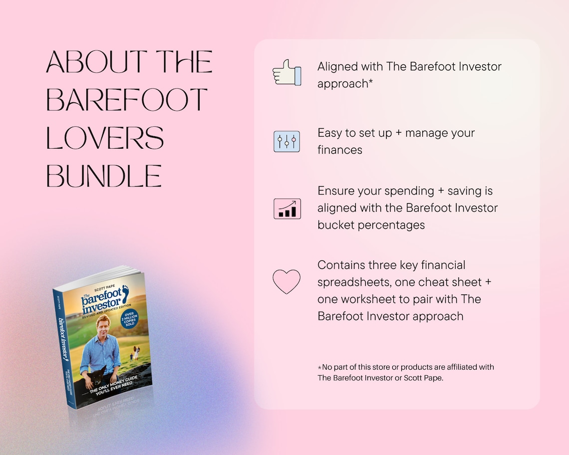Barefoot Beginners: Ultimate Bundle Bucket Budget Simple Personal Finance Google Spreadsheet ...
