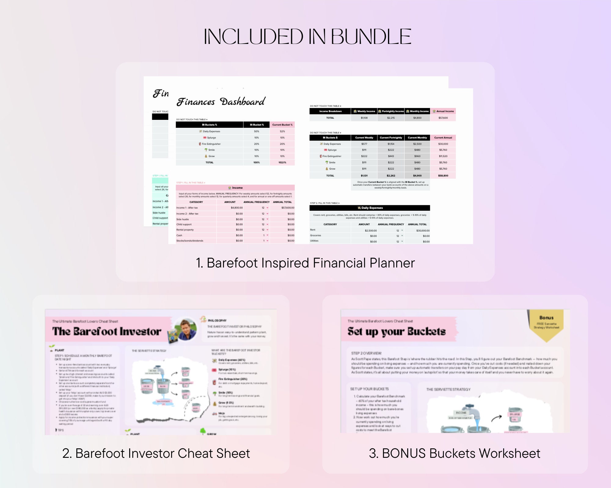 Barefoot Beginners: Ultimate Bundle Bucket Budget Simple Personal ...