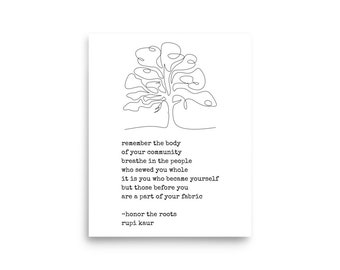 Rupi Kaur Sister Wall Art - Etsy