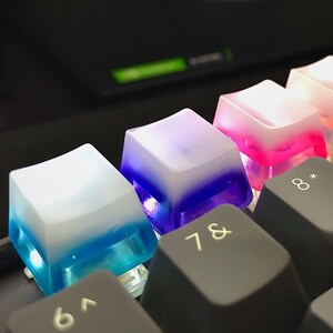 Custom Handmade Artisan Resin Keycap - Spacebar/escape/shift/backspace ...
