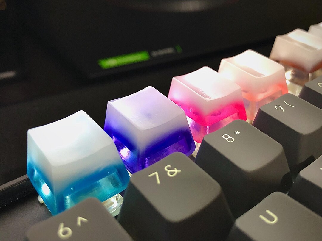 Custom Handmade Artisan Resin Keycap - Spacebar/escape/shift/backspace ...