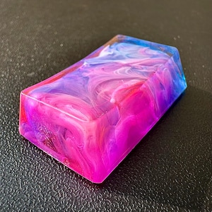 Vaporwave Fade Keycap - Custom Resin Artisan (pink & Blue Swirl) | OEM ...