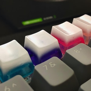 Custom Handmade Artisan Resin Keycap - Spacebar/escape/shift/backspace ...