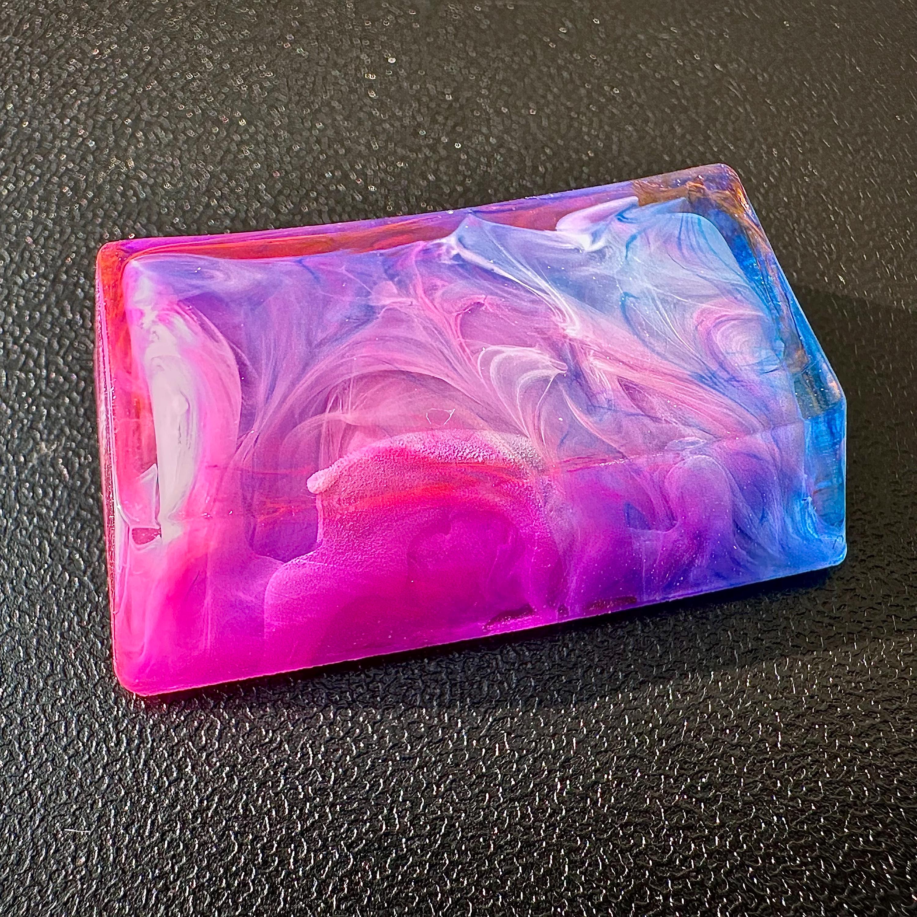 Vaporwave Fade Keycap - Custom Resin Artisan (pink & Blue Swirl) | OEM ...