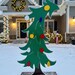 Whimsical Curved Christmas Tree SVG | Wonky 3D Holiday Decor Laser Cut ...