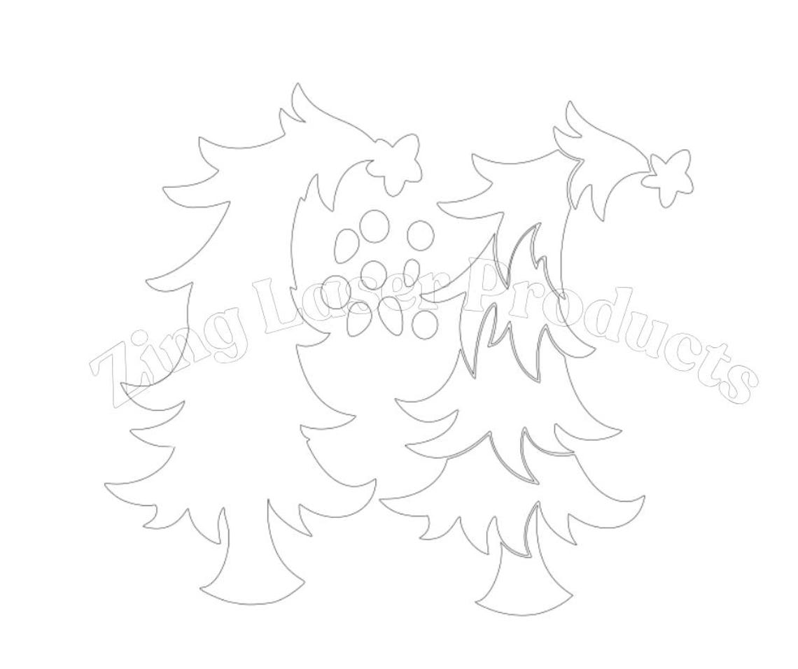 Whimsical Curved Christmas Tree SVG | Wonky 3D Holiday Decor Laser Cut ...