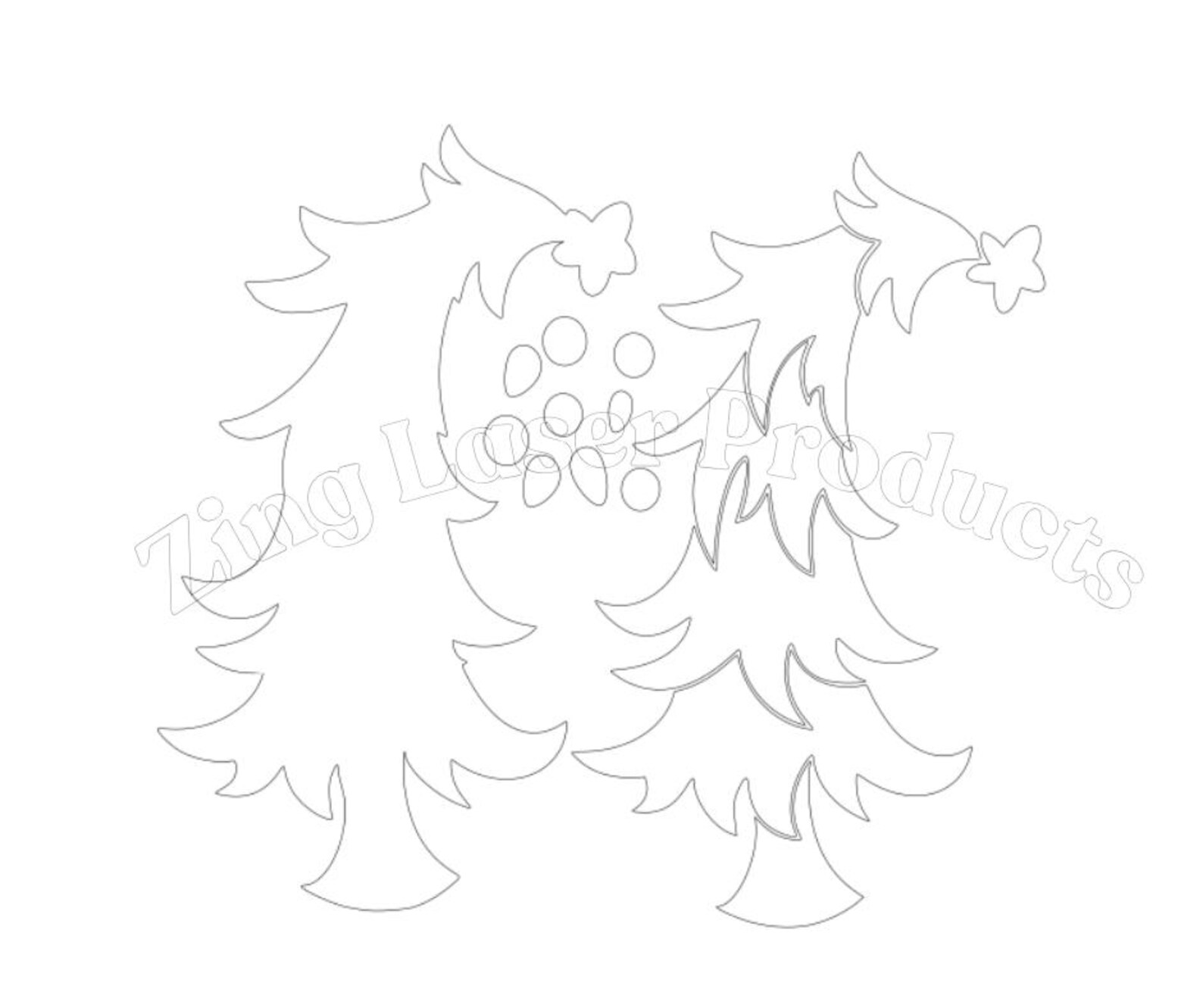 Whimsical Curved Christmas Tree SVG | Wonky 3D Holiday Decor Laser Cut ...