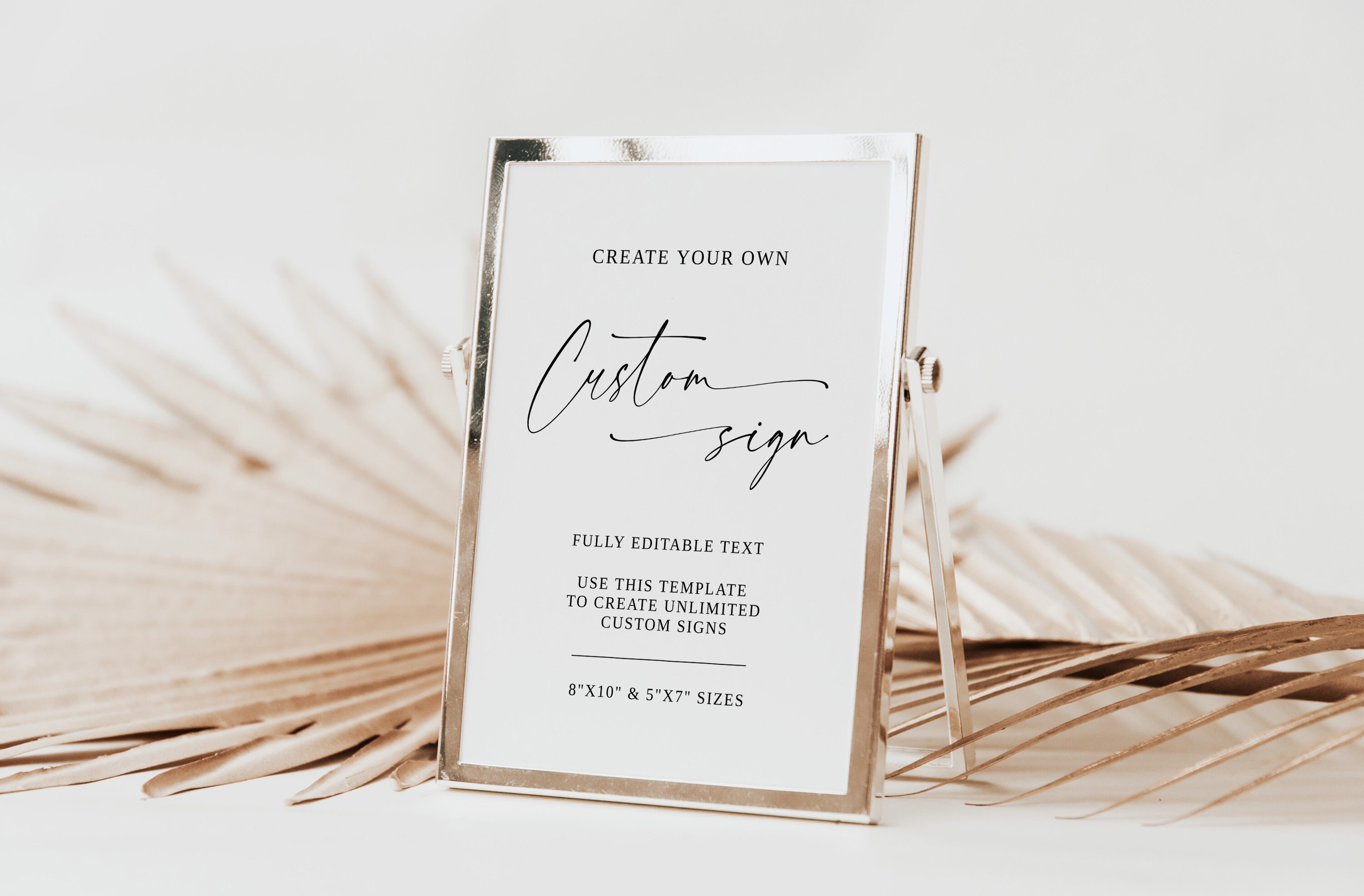 Editable Calligraphy Custom Wedding Sign, Script Wedding Sign, Download ...