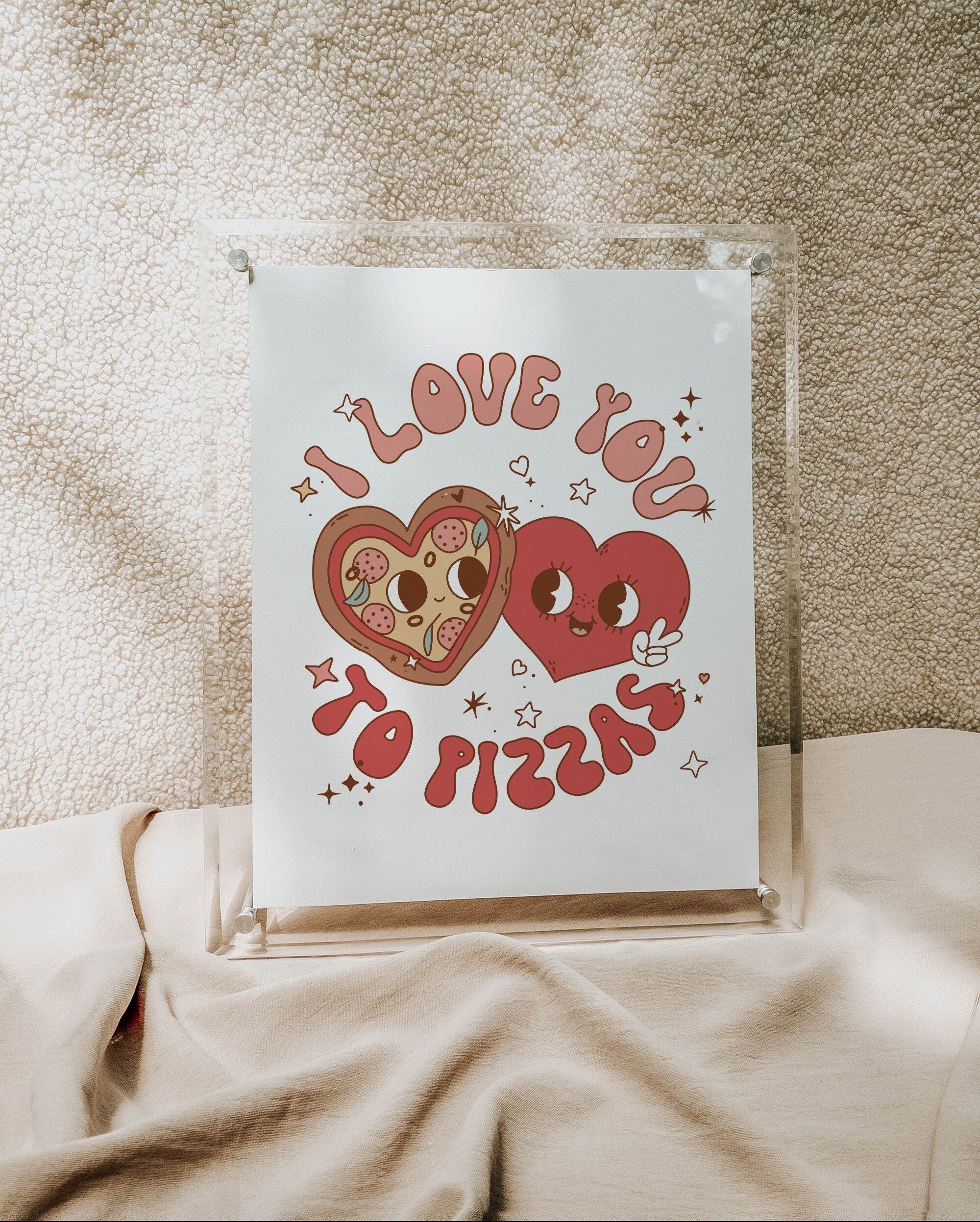 Editable Valentine's Day Pizza Party Sign, I Love You to Pizzas Wall ...