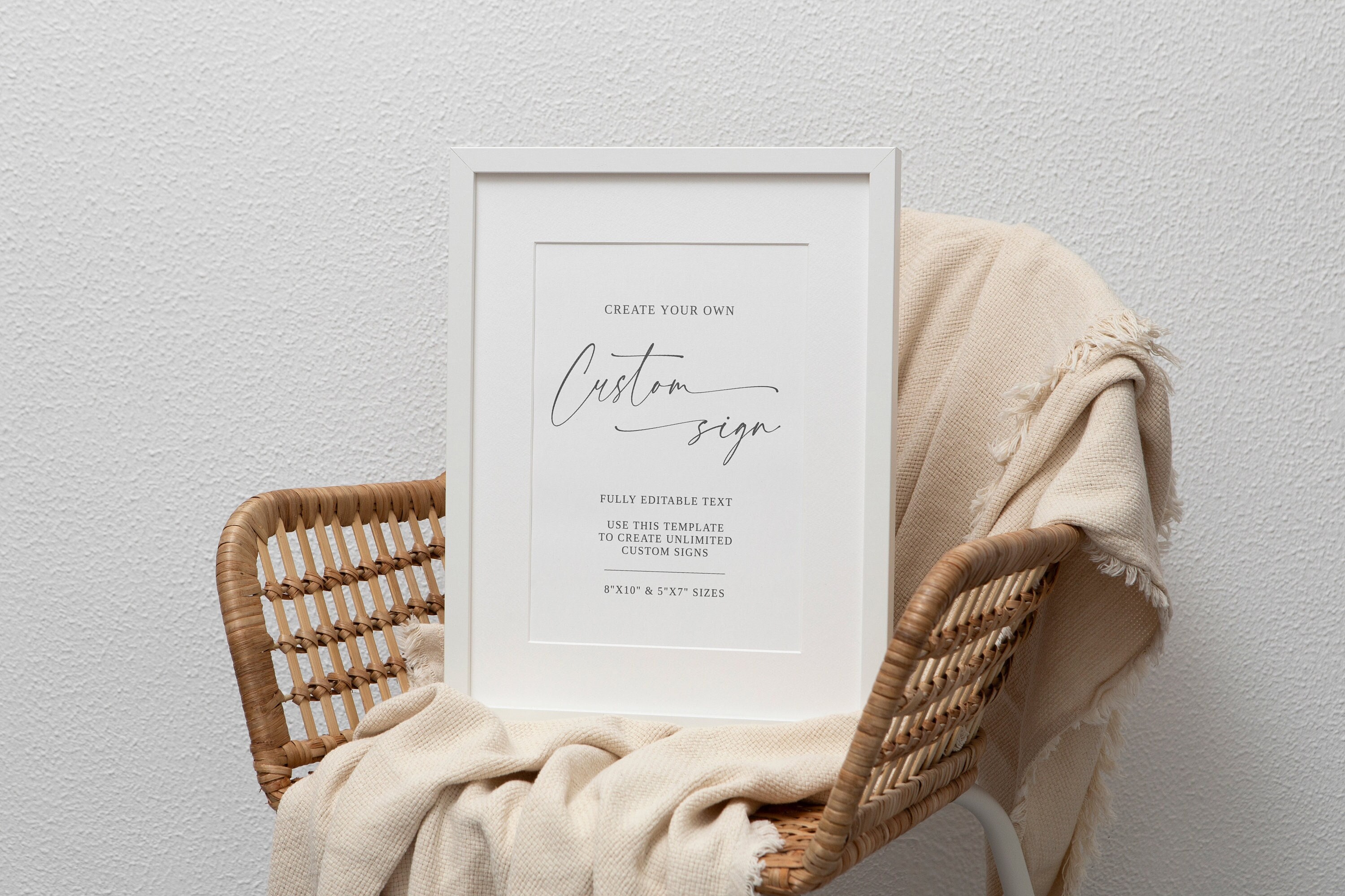 Editable Calligraphy Custom Wedding Sign Script Wedding Sign - Etsy