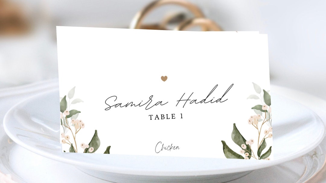 Name Cards for Events. Easy Printable Cards to Organize Your Guests. - Etsy