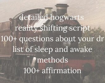 Reality Shifting Script Template Notion - Extremely Detailed, Updated ...