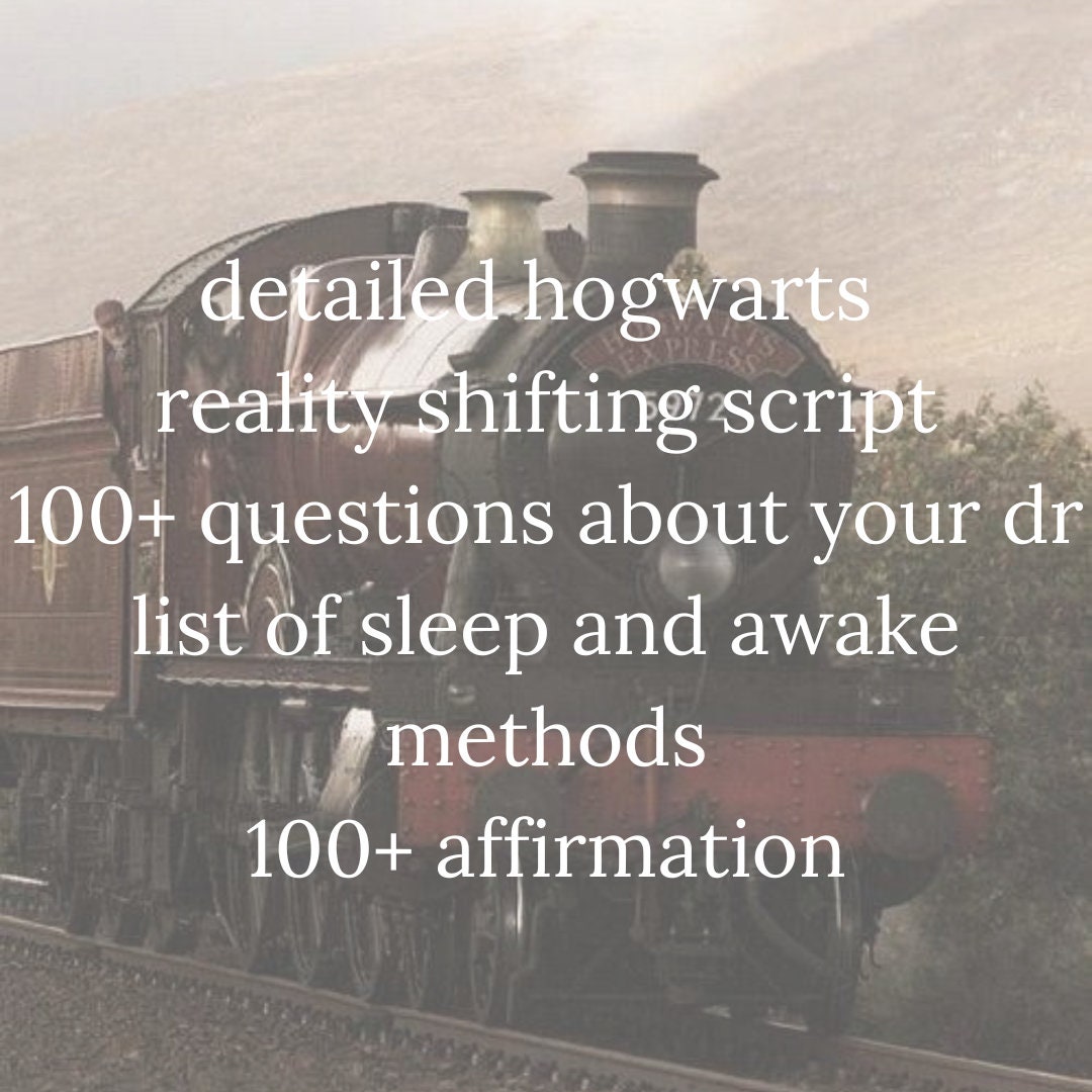 Hogwarts Reality Shifting Script Template Notion - Extremely Detailed ...