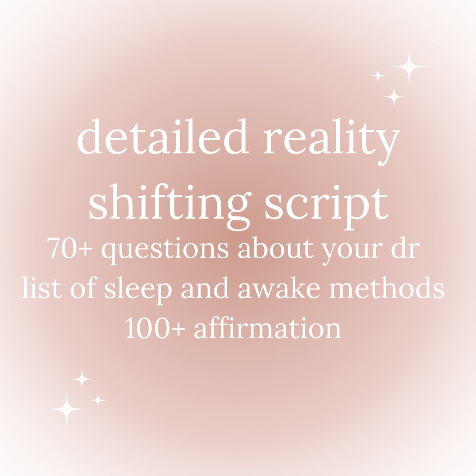 Reality Shifting Script Template Notion - Extremely Detailed, Updated ...