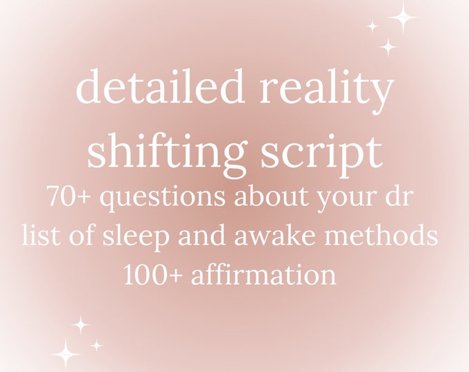 Reality Shifting Script Template Notion Extremely Detailed - Etsy Reality Shifting Script Template Notion Extremely Detailed - Etsy