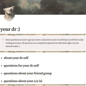 Reality Shifting Script Template Notion - Extremely Detailed - Etsy