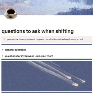 Reality Shifting Script Template Notion - Extremely Detailed - Etsy