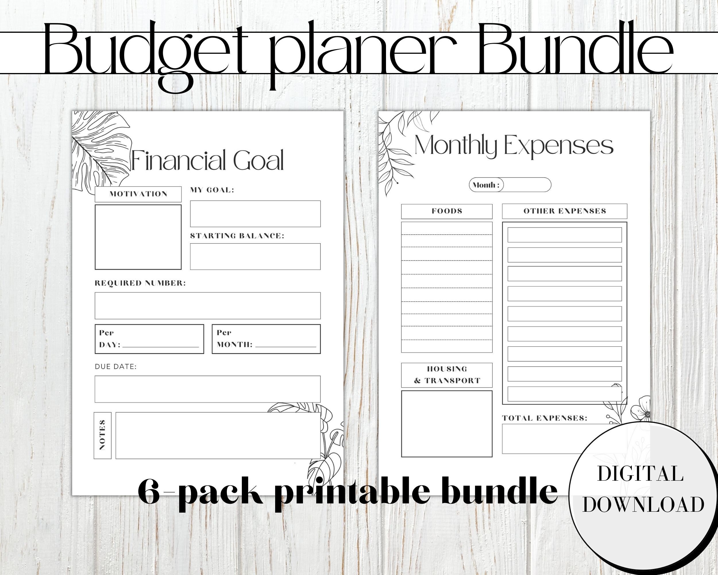 Printable Budget Planner L Finance Tracker L Budget Planner L Personal ...