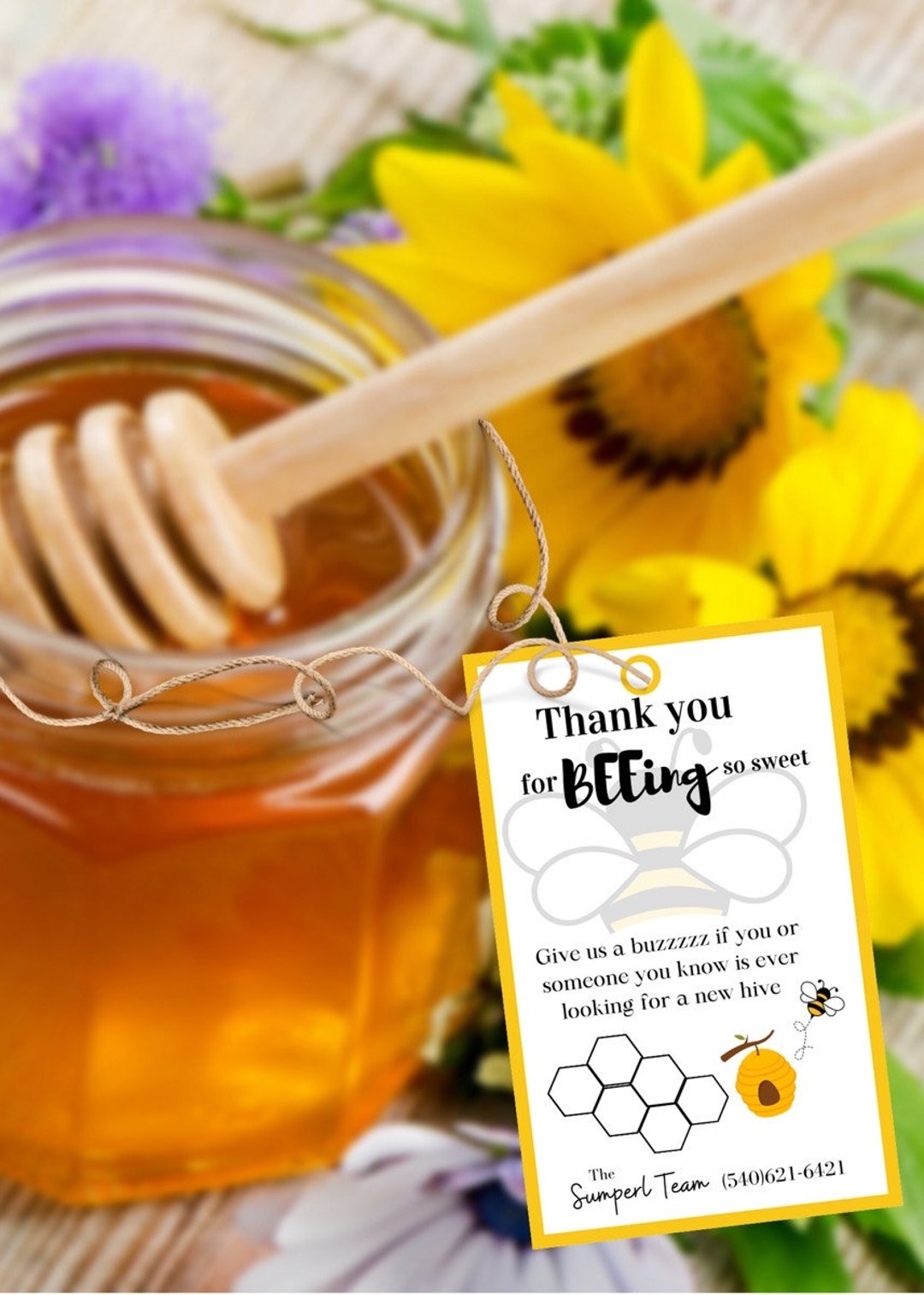 Honey Pop by Tag EDITABLE/ INSTANT DOWNLOAD - Etsy