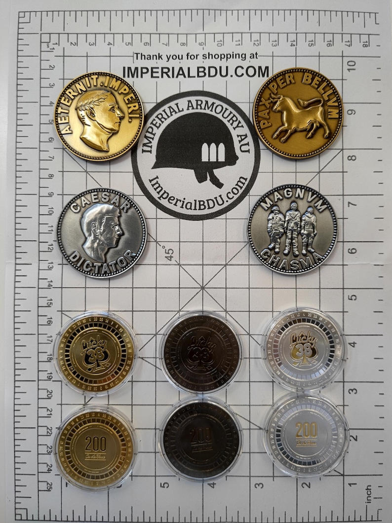 Fallout New Vegas Lucky 38 Dual Side Casino Chip / Challenge Coin (set ...