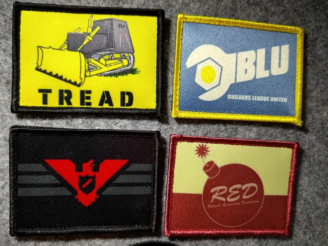 Team Fortress 2 - TF2 RED and BLU Patch No Ironing Required (AU) - Etsy