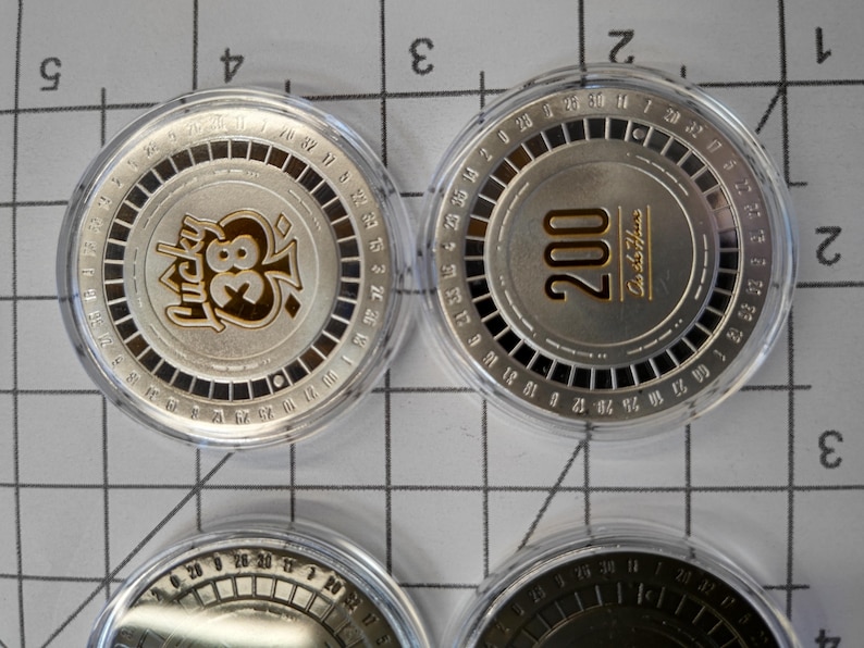 Fallout New Vegas Lucky 38 Dual Side Casino Chip / Challenge Coin (set ...