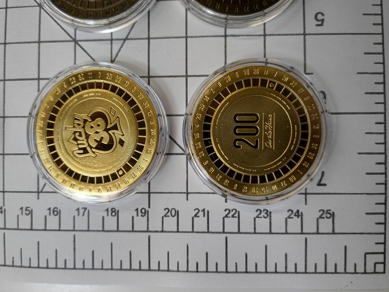 Fallout New Vegas Lucky 38 Dual Side Casino Chip / Challenge Coin (set ...